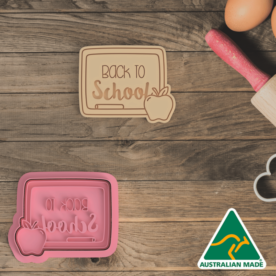 Back to School Cookie Cutter and Embosser Stamp