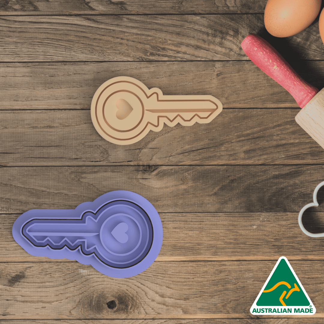 House Key Cookie Cutter and Embosser Stamp